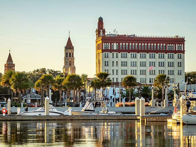 The former Hotel Ponce de Leon, now Flagler College, where Gilded Age opulence meets modern education in a marriage that somehow works beautifully.