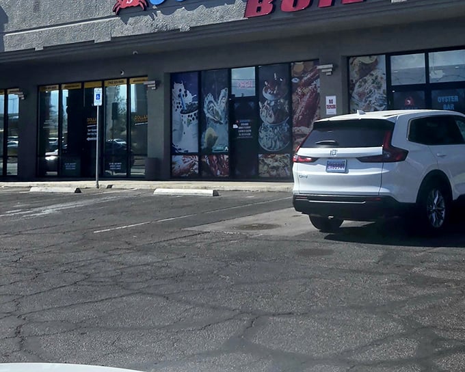 The unassuming exterior of Ocean Seafood Boil belies the maritime treasures within. Like finding Atlantis in a strip mall.