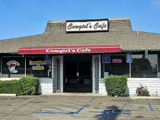 The unassuming exterior of Cowgirls Cafe in Santa Ana promises what every great diner should: honest food without pretension.
