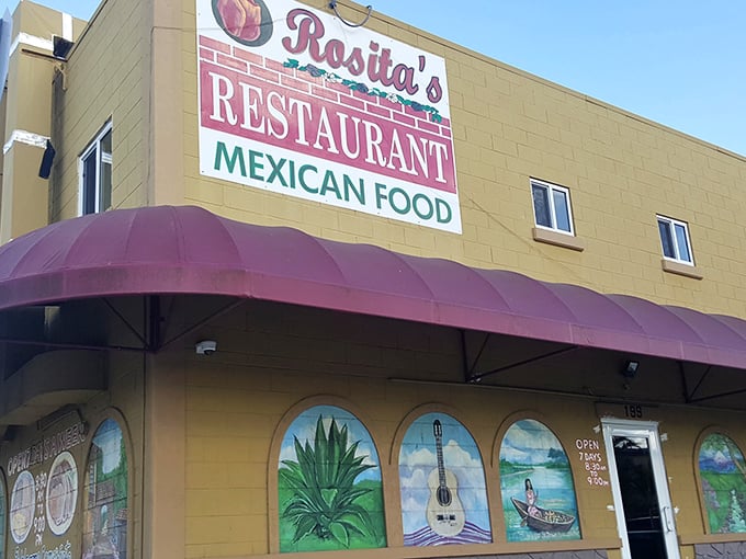 The cheerful yellow exterior of Rosita's beckons like a sunny day in Mexico, complete with hand-painted murals that tell stories of their culinary heritage.
