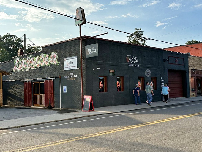 The unassuming dark green exterior of Wardlaw's Lucky Eye Q hides culinary treasures that would make a food pilgrim weep with joy.