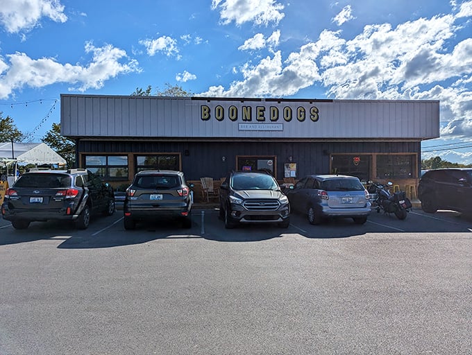 Boonedogs' unassuming exterior is like that quiet classmate who turned out to be a rock star. Behind this modest fa&ccedil;ade lies a Kentucky flavor paradise waiting to be discovered.