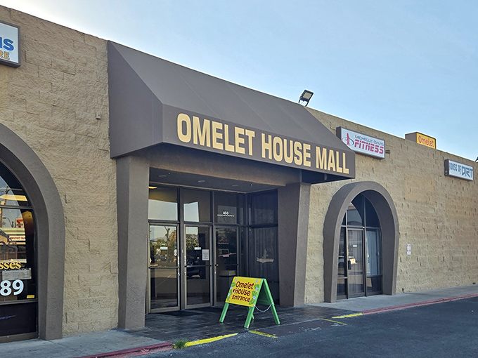 The unassuming exterior of Omelet House proves once again that Vegas's best-kept secrets aren't always wrapped in neon and glitter.