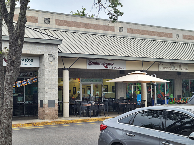 Tucked into a shopping center on Hilton Head Island, Southern Coney's unassuming exterior hides breakfast treasures that locals have been quietly enjoying for years.