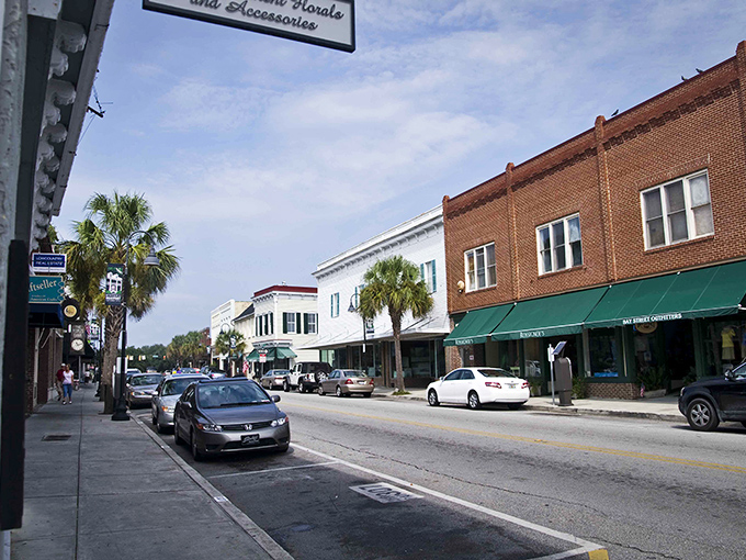Bay Street beckons with its perfect blend of Southern charm and coastal cool. Palm trees stand sentinel over historic storefronts that have witnessed centuries of Lowcountry life.