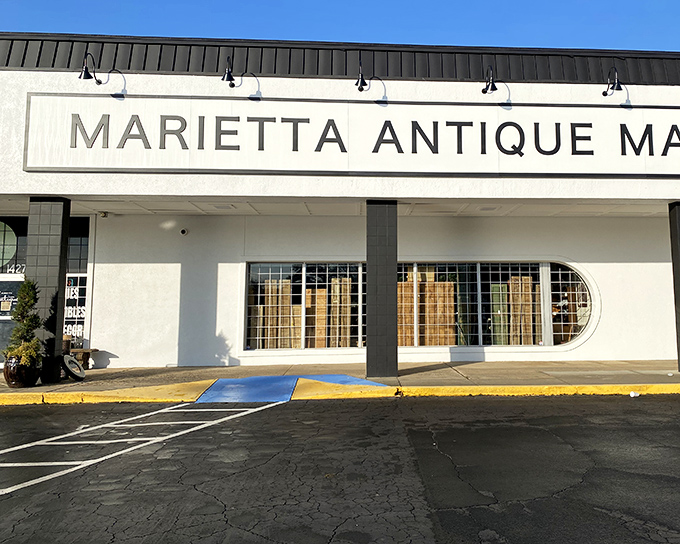 The unassuming storefront of Marietta Antique Mall belies the wonderland of treasures waiting inside this suburban Atlanta time capsule.