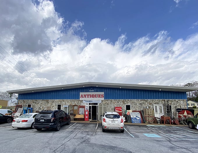 Like a time capsule with a parking lot, The Vintage Market's unassuming exterior gives little hint of the wonderland waiting inside.