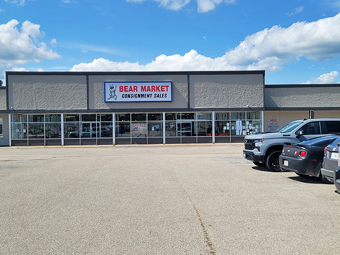 The welcoming entrance says it all &ndash; "OPEN" to possibilities, adventures, and the thrill of the hunt that keeps savvy Missouri shoppers coming back for more.