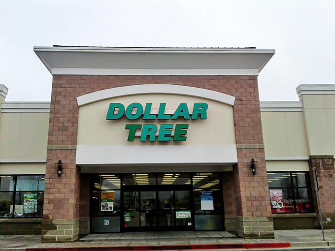 The iconic green signage beckons like a beacon of budget-friendly possibilities. Who knew fiscal responsibility could look so inviting?