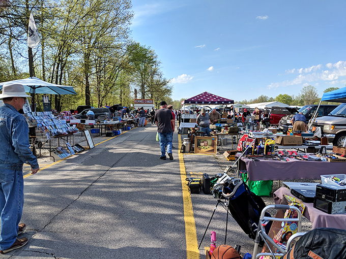 Wooden beams and rustic charm create the perfect treasure-hunting atmosphere, where every aisle promises discoveries that big-box stores could never deliver.