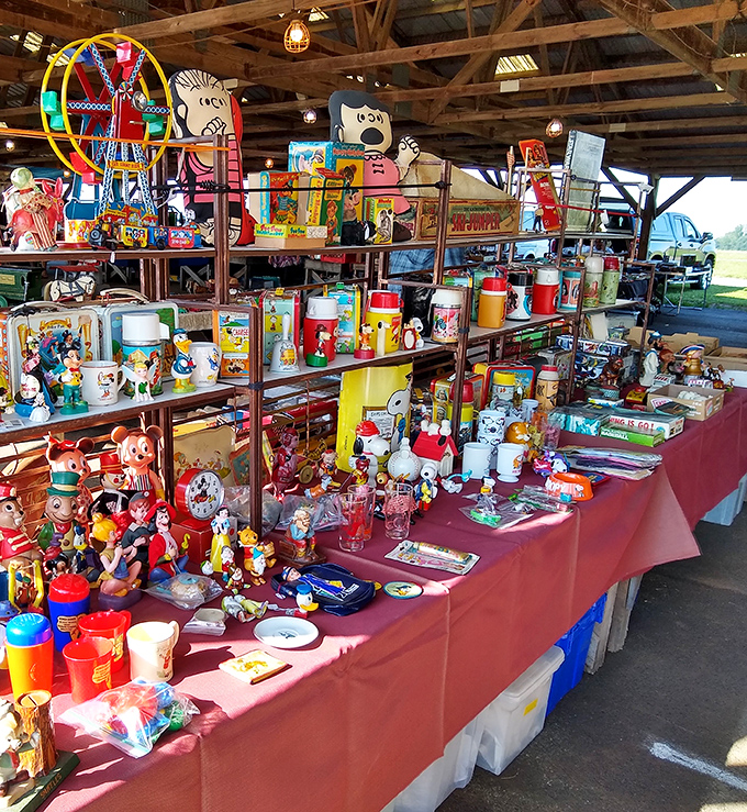 Vintage toys that survived countless childhoods now wait patiently for their next adventure story.