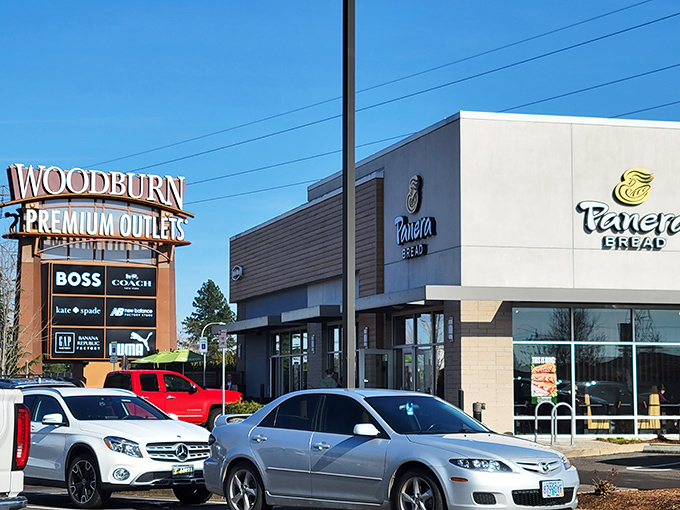 The Cosmetics Company Store welcomes you with that distinctive Northwest architectural flair that makes shopping feel almost civilized.