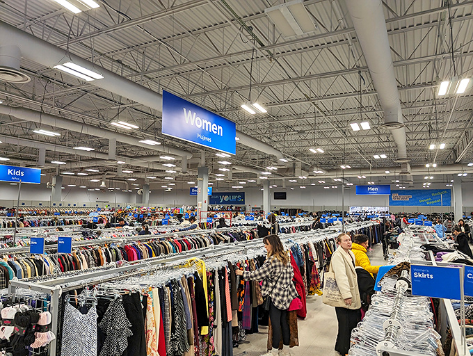 Welcome to the mothership of secondhand shopping. The cavernous interior stretches so far you might need breadcrumbs to find your way back to the entrance.