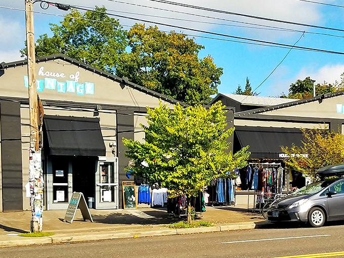 The unassuming exterior of House of Vintage belies the treasure trove within. Like a vintage TARDIS, it's bigger on the inside than physics should allow.