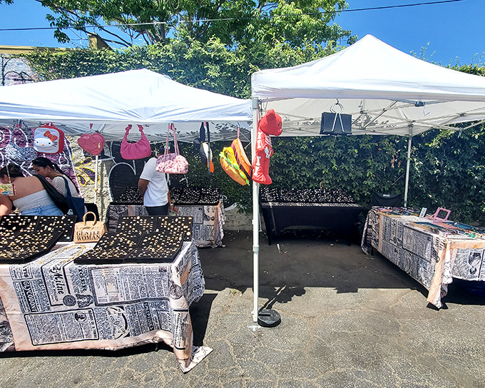 White tents against a blue California sky &ndash; the universal signal that treasure hunting season is officially open at Silverlake Flea.