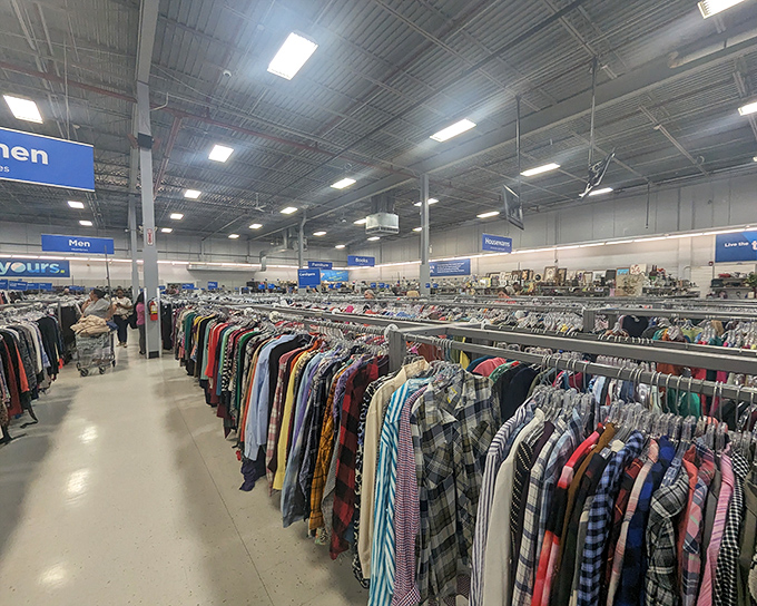 The unassuming exterior of 2nd Ave Thrift Superstore hides a treasure trove within. Like finding a five-star restaurant in a strip mall, appearances can be deliciously deceiving.