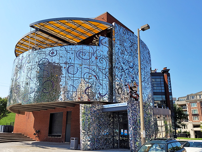 The American Visionary Art Museum's shimmering mosaic fa&ccedil;ade catches sunlight like a disco ball designed by cosmic dreamers. Baltimore's most unexpected architectural marvel invites you to step into another world.