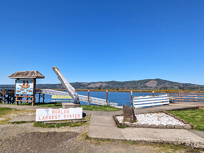 That magnificent concrete shell isn't just big&mdash;it's a full-sized love letter to South Bend's oyster heritage.