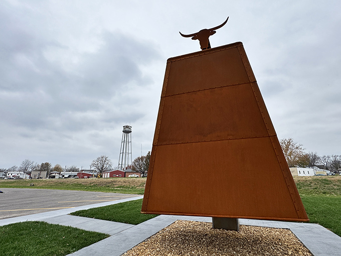 The World's Largest Cowbell standing proud in Belle, Missouri&mdash;because sometimes bigger really is better.