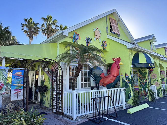 That red rooster isn't just decoration&mdash;he's the unofficial greeter, silently promising the morning meal of your dreams.