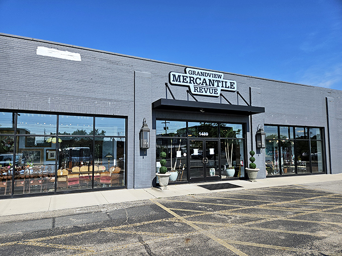 The unassuming gray exterior of Grandview Mercantile belies the wonderland of treasures waiting inside. Columbus's premier consignment destination is a bargain hunter's paradise.
