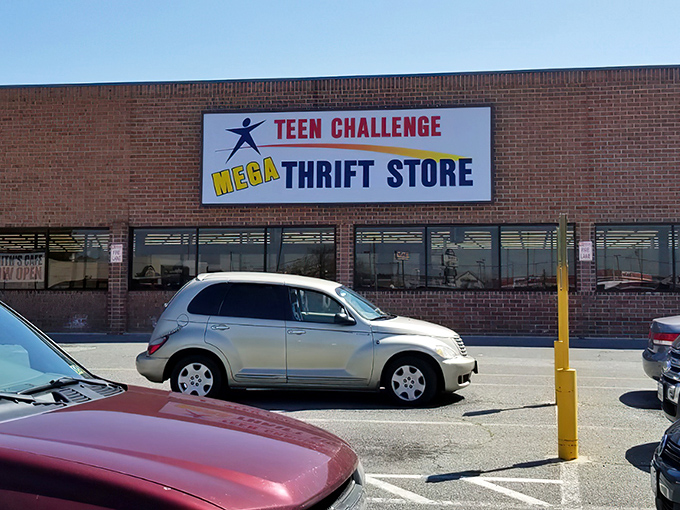 The unassuming brick exterior of Mega Thrift belies the wonderland of treasures waiting inside. Like finding a secret portal to bargain heaven in suburban Seaford.