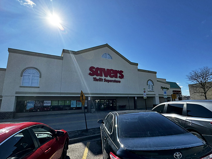 The unassuming exterior of Savers belies the treasure trove within&mdash;like finding a speakeasy behind a phone booth, but for vintage Versace instead of vodka.