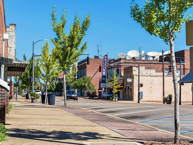 Downtown Columbus greets you with brick buildings and leafy streets that whisper "slow down, friend" &ndash; Southern charm without the rush-hour attitude.
