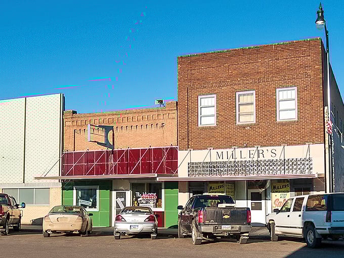 Downtown Harvey showcases classic Americana with its brick storefronts and Miller's department store, where shopping isn't just a transaction but a community ritual.