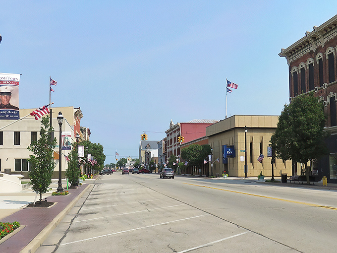 Broadway stretches before you like a Norman Rockwell painting come to life, where Greenville's historic downtown invites exploration without the big-city price tag.