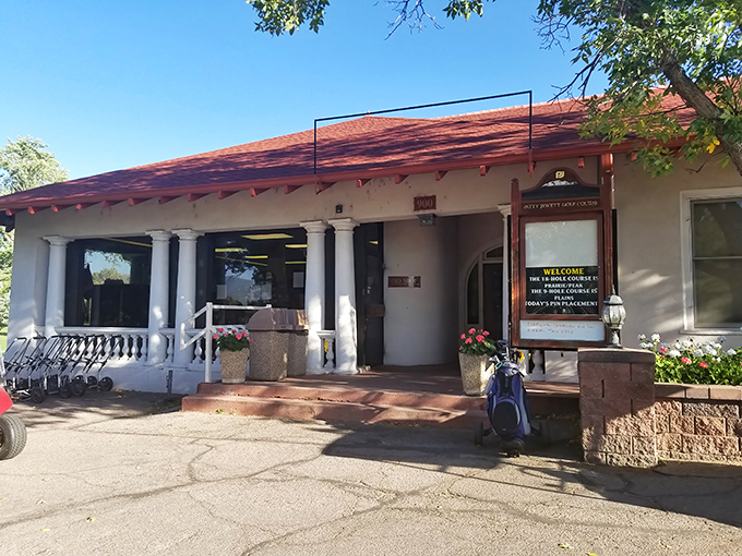 White columns and a welcoming porch create that "where have you been all my life?" feeling at this Colorado Springs gem.
