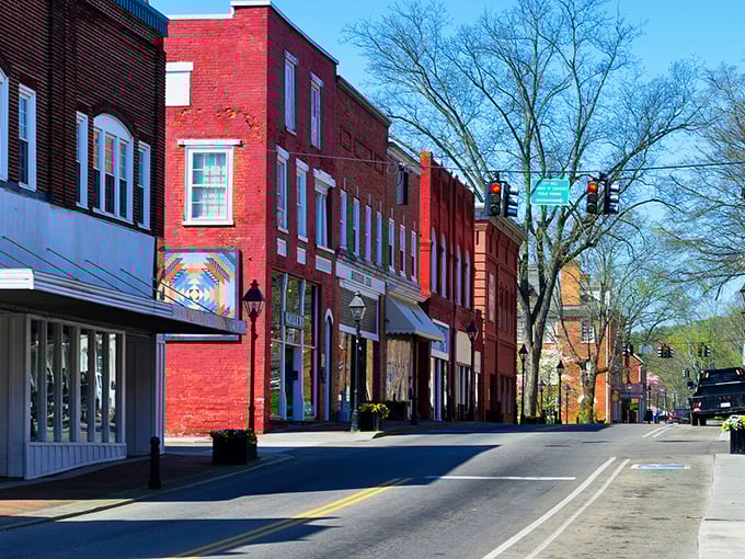 Brick facades and blue skies create the perfect small-town tableau in Rogersville, where history isn't just preserved&mdash;it's lived in daily.