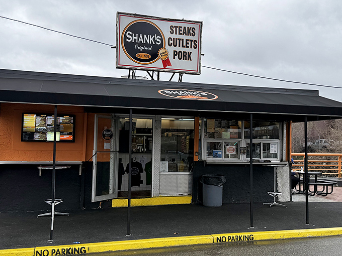 The unassuming orange and black exterior of Shank's Original stands as Philadelphia's culinary equivalent of Clark Kent &ndash; humble appearance, superhero results.