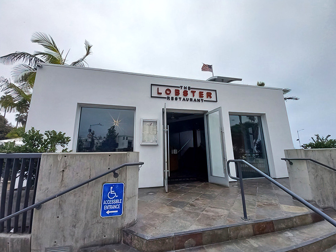 The unassuming white exterior of The Lobster belies the culinary treasures within, like finding a pearl in the most ordinary-looking oyster.