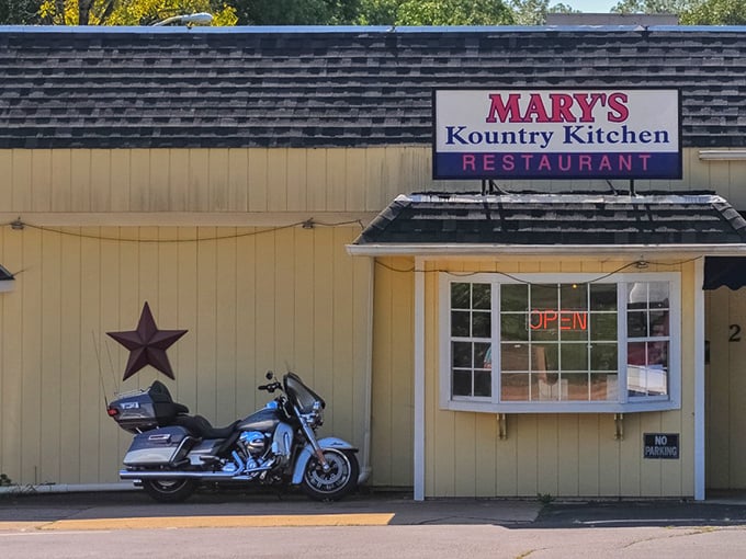 That iconic yellow exterior with the rustic star isn't trying to impress anyone &ndash; it's too busy preparing the breakfast that will impress you.