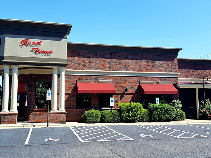 Safari Miles welcomes hungry travelers with its warm brick fa&ccedil;ade and bold red awnings&mdash;an oasis of flavor right in the heart of Denver, North Carolina.