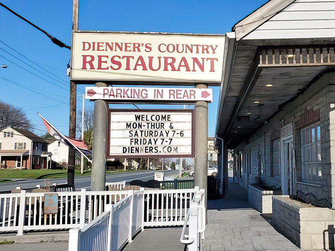 That classic country restaurant exterior practically whispers "amazing food inside" – and boy, does it deliver on that promise.