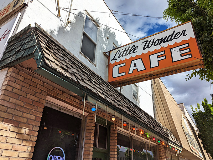 The iconic orange sign beckons like a beacon of breakfast hope on Richfield's Main Street, promising small-town charm and big-time flavor.