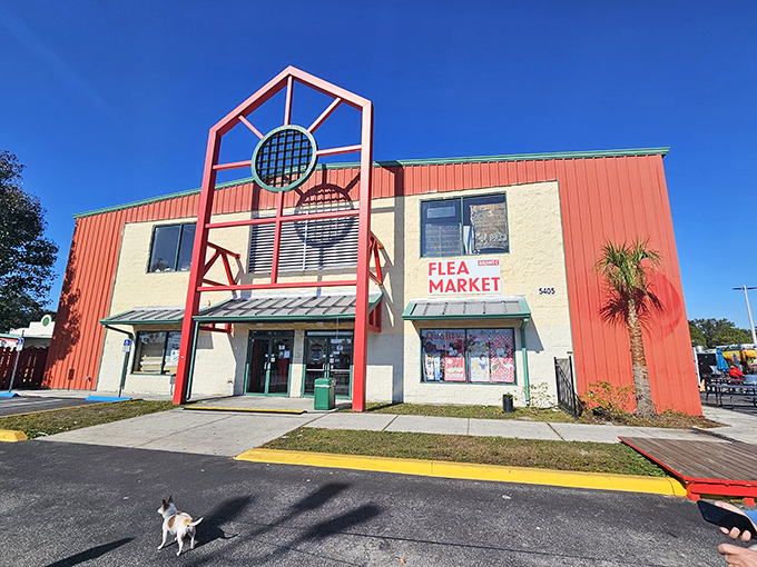 That distinctive red and white facade isn't just eye-catching &ndash; it's your beacon to bargain paradise in Kissimmee.
