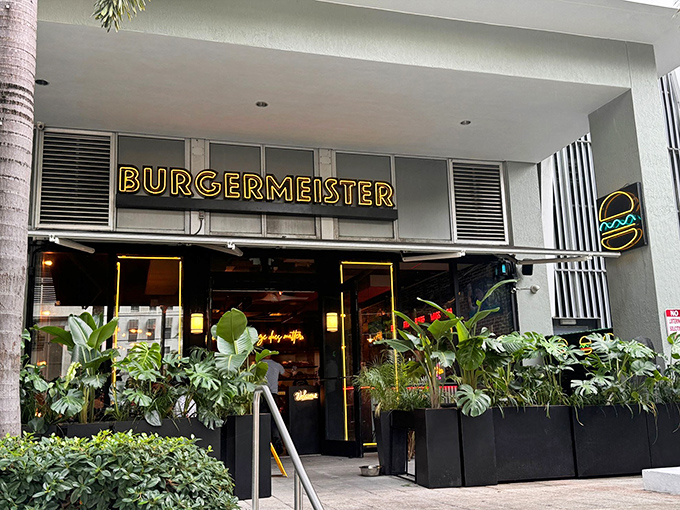 The welcoming facade stands out among Brickell's sleek towers, those verdant plants practically whispering "Yes, you can wear flip-flops here."