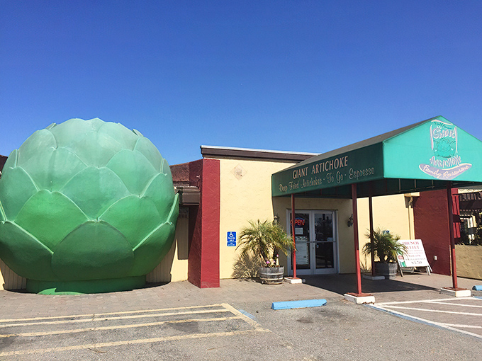That giant green globe isn't a prop from a vintage sci-fi movie&mdash;it's your delicious destination calling.