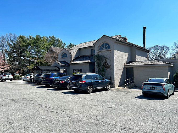 The unassuming exterior of Columbus Inn hides culinary treasures within, like finding a Michelin star restaurant disguised as your grandmother's house.