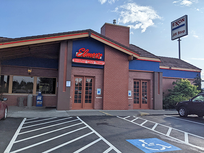 From the road, Elmer's unassuming presence belies the culinary treasures within. Like a good book, never judge a restaurant by its cover.