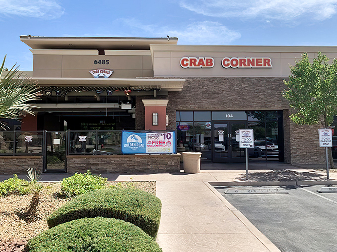 The desert mirage that delivers on its promises &ndash; Crab Corner's unassuming exterior hides a seafood sanctuary that would make Baltimore proud.