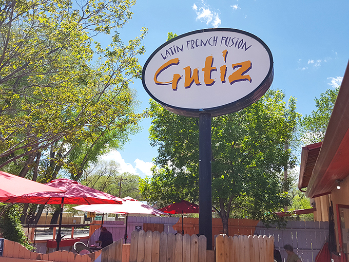 The unassuming exterior of Gutiz belies the culinary treasures within, like finding a rare vinyl in a forgotten record store.