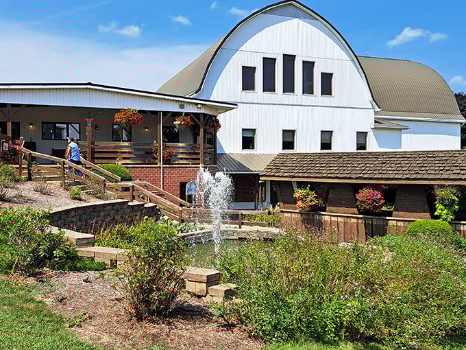 That white barn facade isn't fooling anyone&mdash;inside awaits some of the finest beef you'll find in Ohio's countryside.