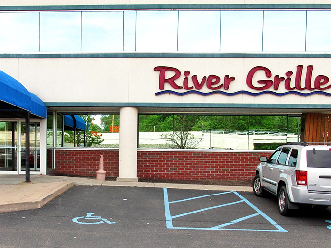 The unassuming exterior of River Grille proves once again that culinary treasures often hide behind modest facades. Pennsylvania's seafood surprise awaits!