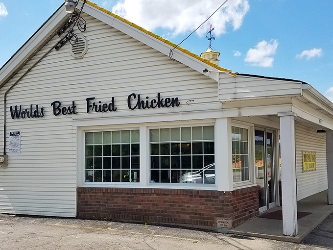 Big claims need big proof — and this modest white clapboard spot in Cincinnati confidently backs up its title as the city’s reigning chicken champion.