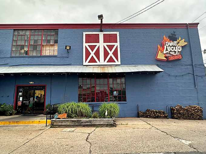 Another angle reveals Sweet Lucy's unpretentious charm &ndash; where serious barbecue happens without taking itself too seriously.