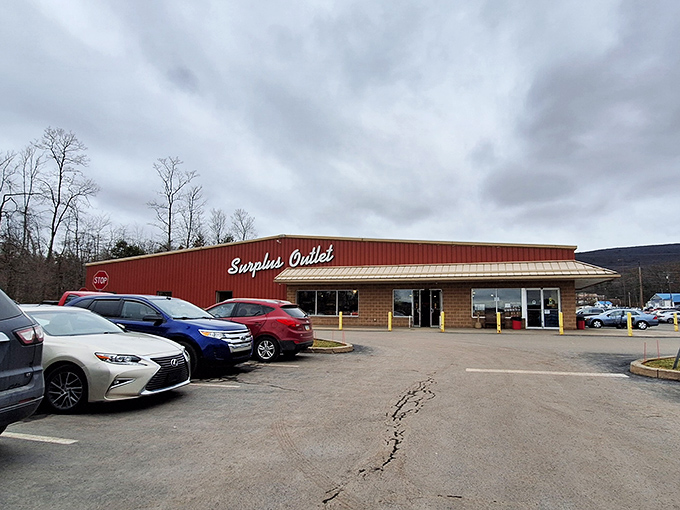 The simple red exterior of Surplus Outlet stands like a beacon of bargains amid Pennsylvania&rsquo;s rolling hills &mdash; a treasure trove of deals waiting inside.
